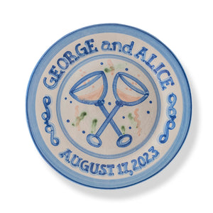 Personalized Wedding Plate