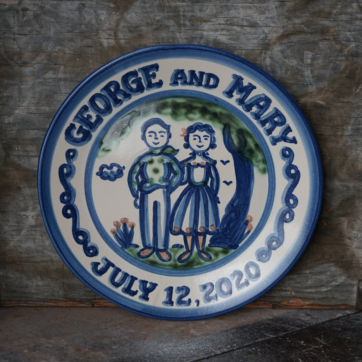 Personalized Wedding Plate