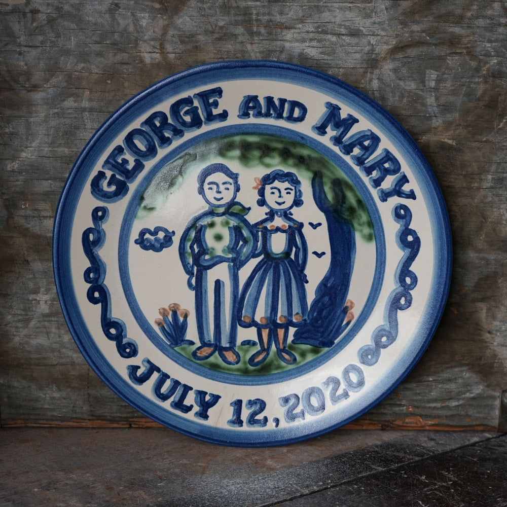 Personalized Wedding Plate