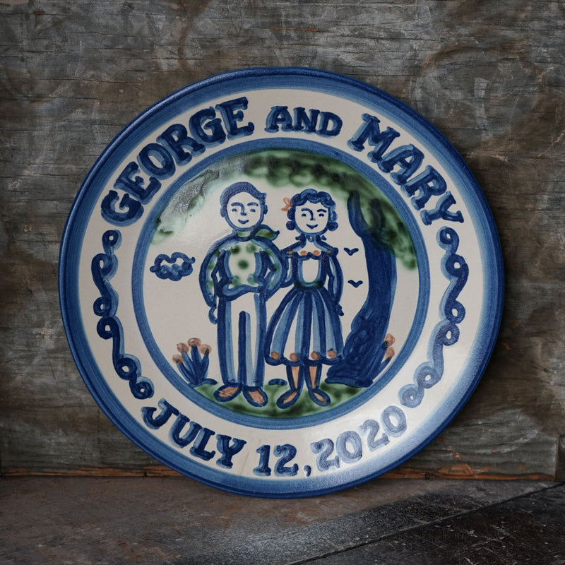 Personalized Wedding Plate