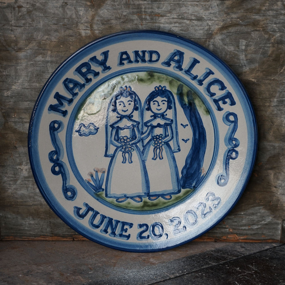 Personalized Wedding Plate