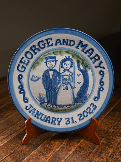 Personalized Wedding Plate