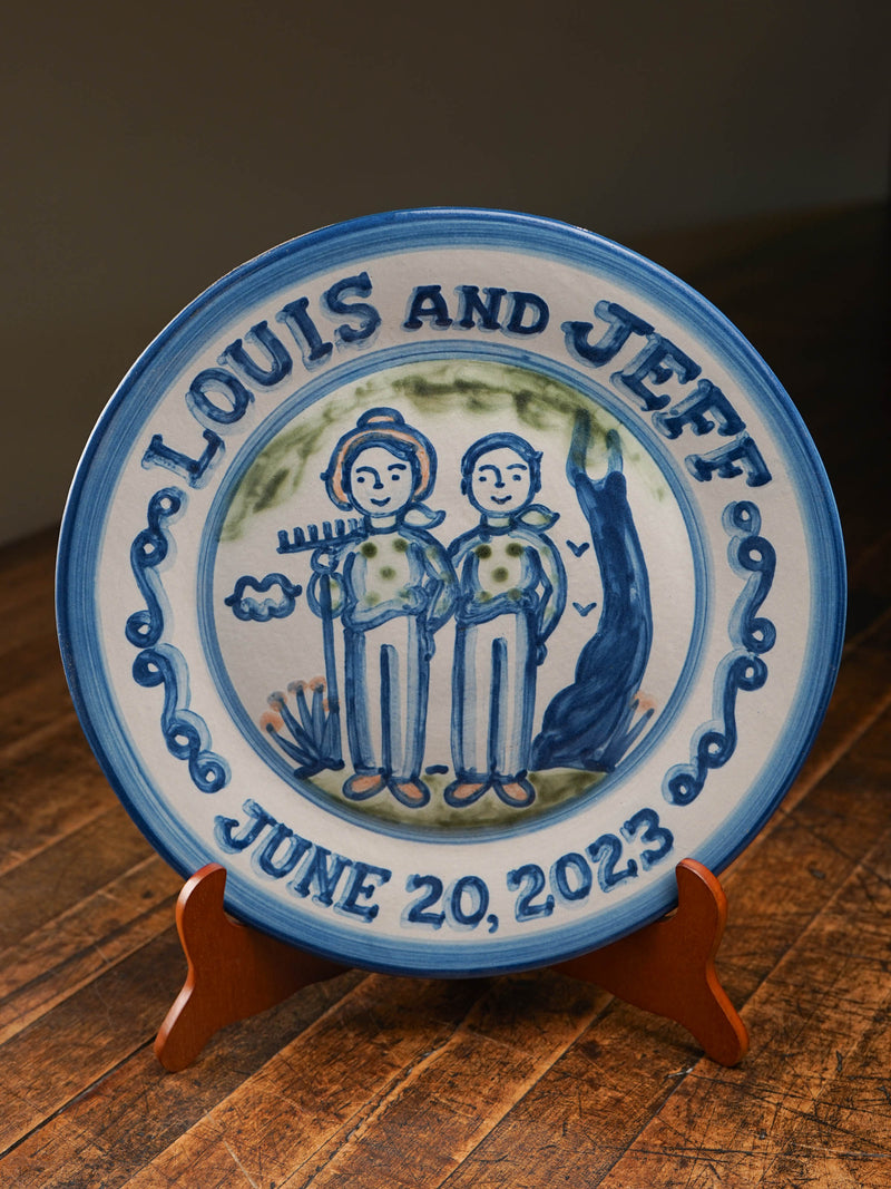 Personalized Wedding Plate