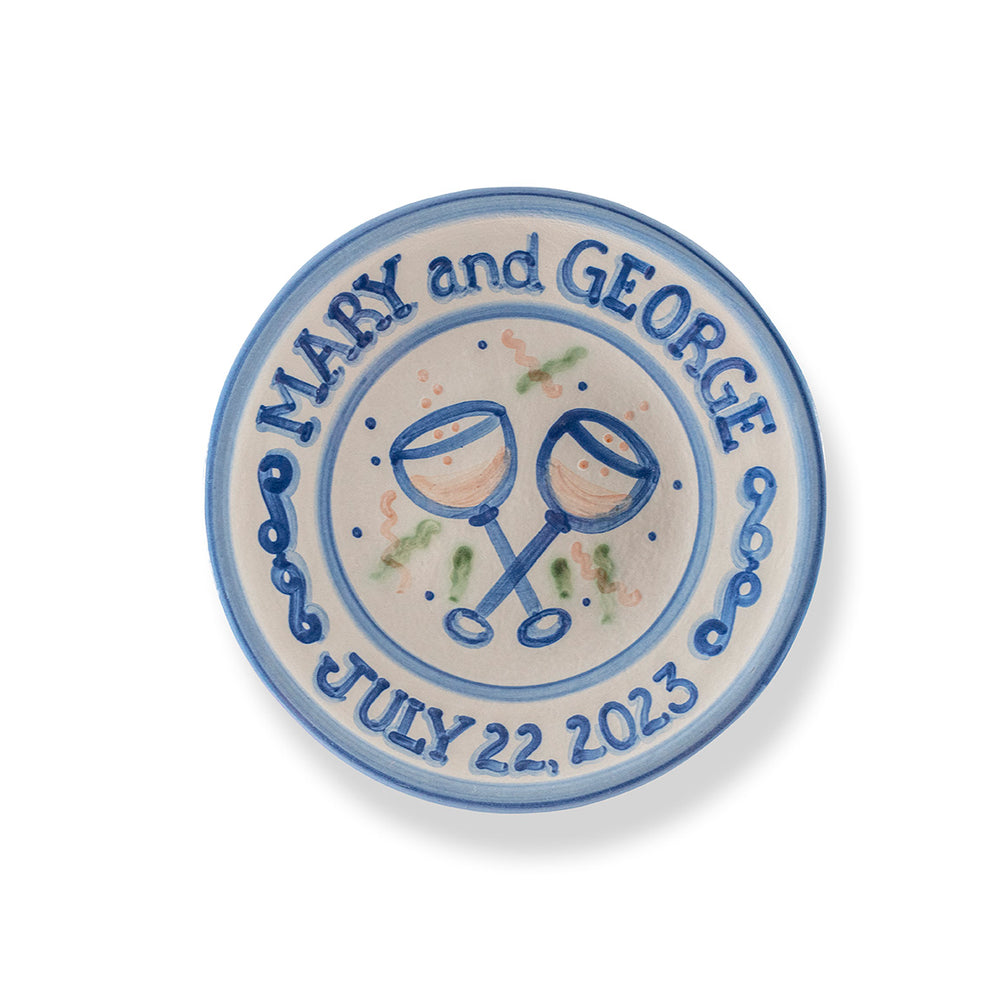 Personalized Wedding Plate